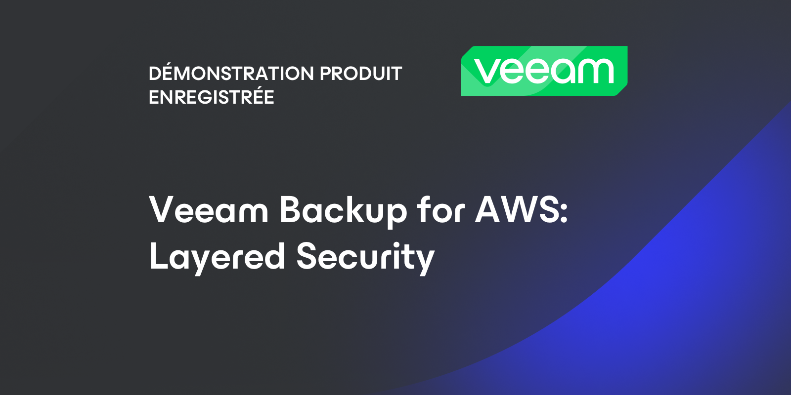 Veeam Backup for AWS: Layered Security